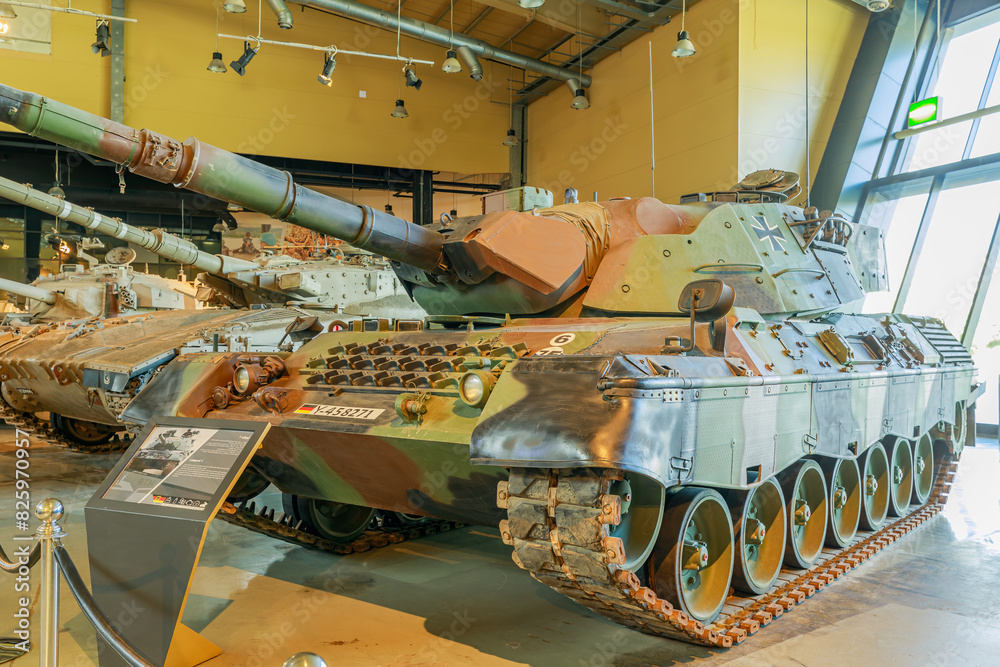 Amman, Jordan - May 4, 2024: Leopard 1 tank, originally used by the ...