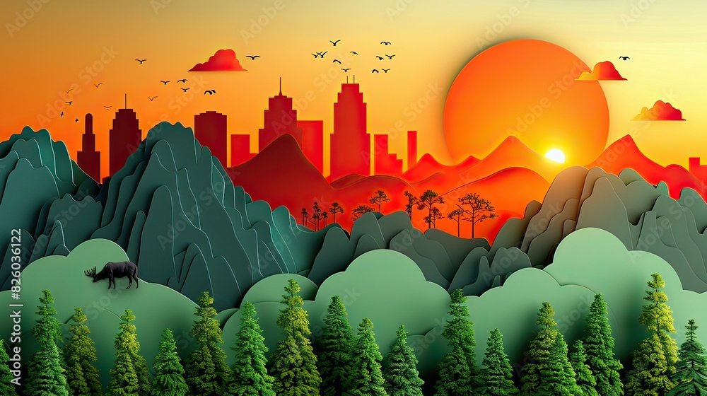 Infographic on climate change, environmental impact, wildlife loss ...