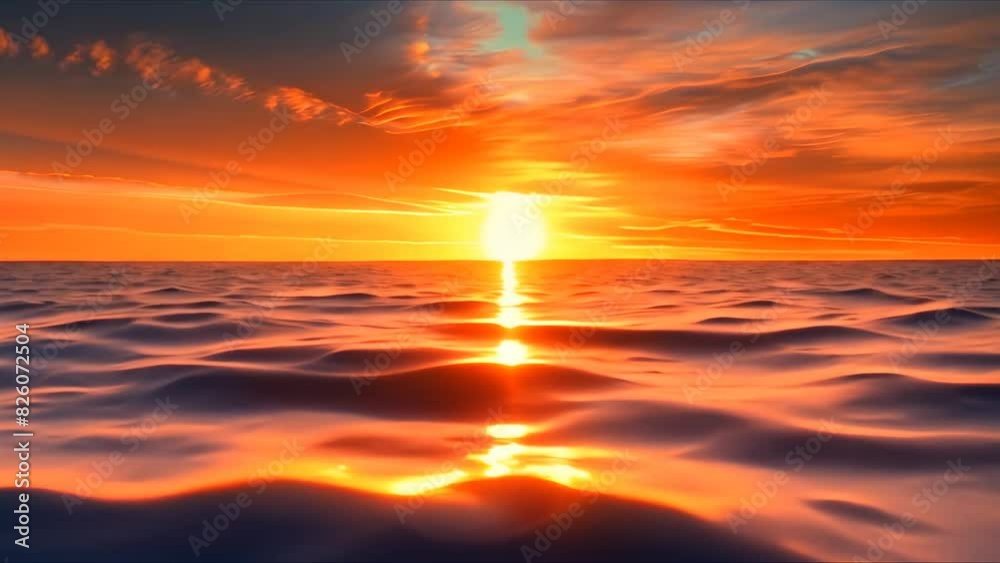 Sunrise with Dark Golden Sky: High-Resolution HDRI Environment Map Over Water. Concept Sunrise ...