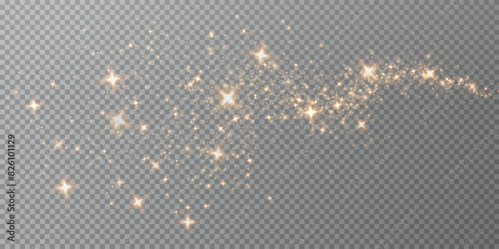 Magic golden wind png festive isolated on transparent background ...