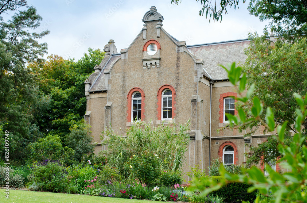 The historic Abbotsford Convent building in Melbourne surrounded by ...