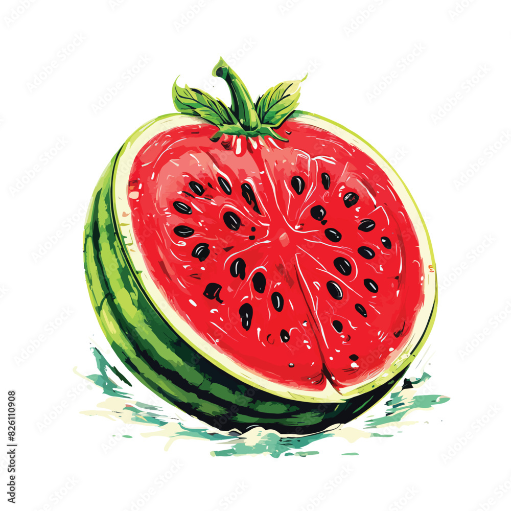 Watermelon Clipart Vector, Colorful Watermelon Vector Art, Juicy ...