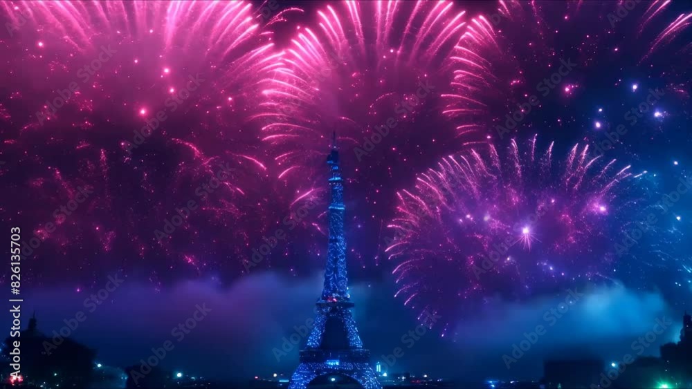 Breathtaking Bastille Day fireworks illuminate iconic Paris landmarks ...