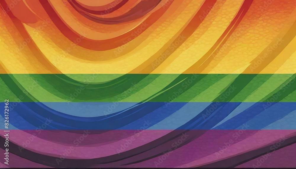 vector image of the lgbt flag, close up full screen, queer pride month ...