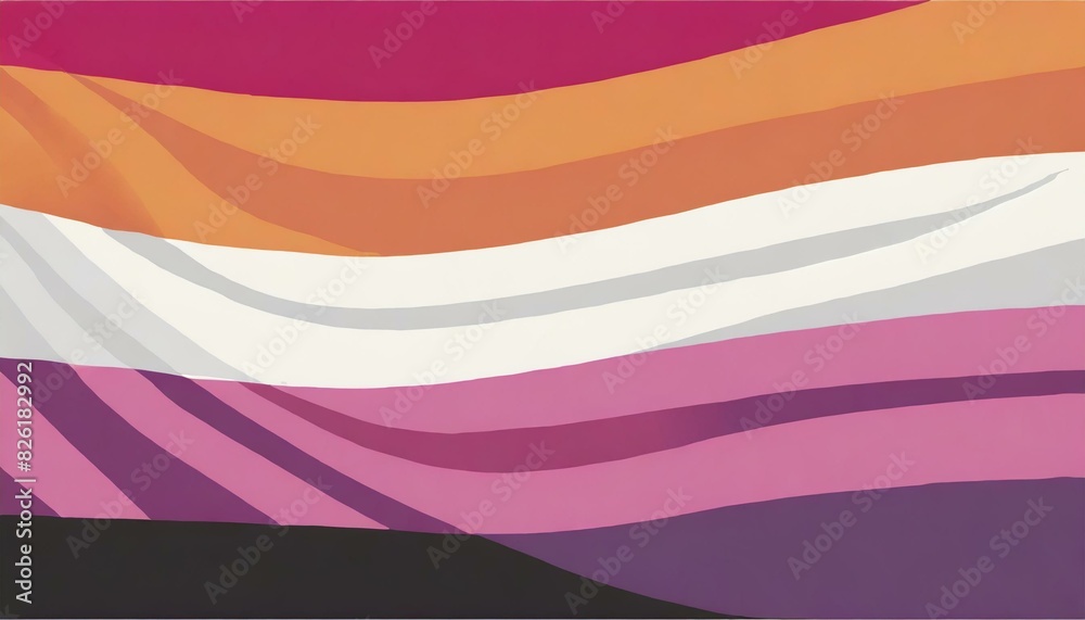 vector image of the lesbian flag, close up full screen, lgbt woman ...