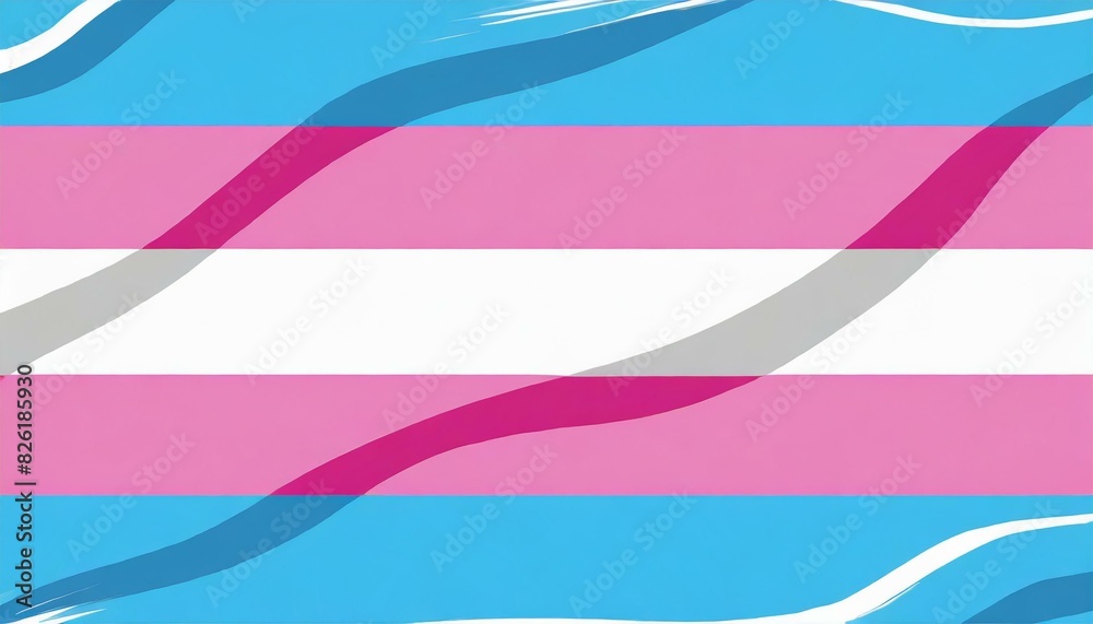 vector image of the transgender flag, close up full screen, lgbt queer ...