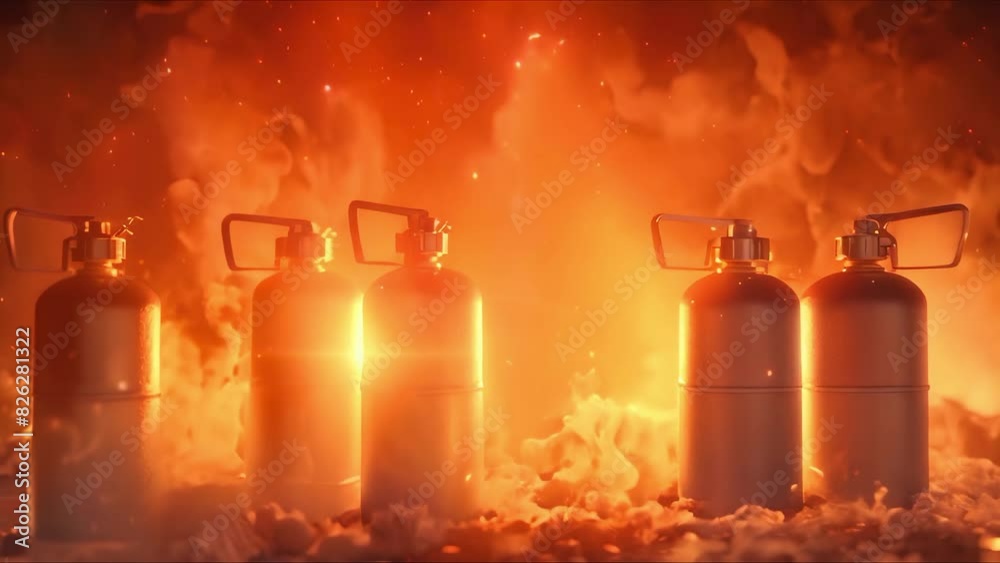 Gas Cylinder Fire Drill Leads to Severe Blaze Requiring Chemical Fire ...