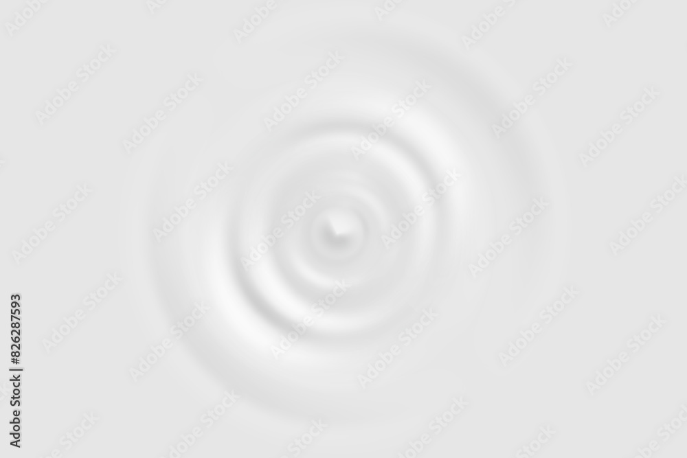 White milk drop and circle wave splash. Cream ripple effect. 3d water ...