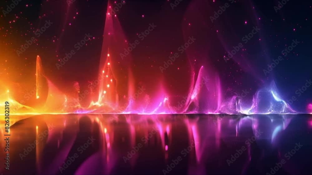 Graphical Representation of Sound Frequency Amplitudes. Concept Audio ...