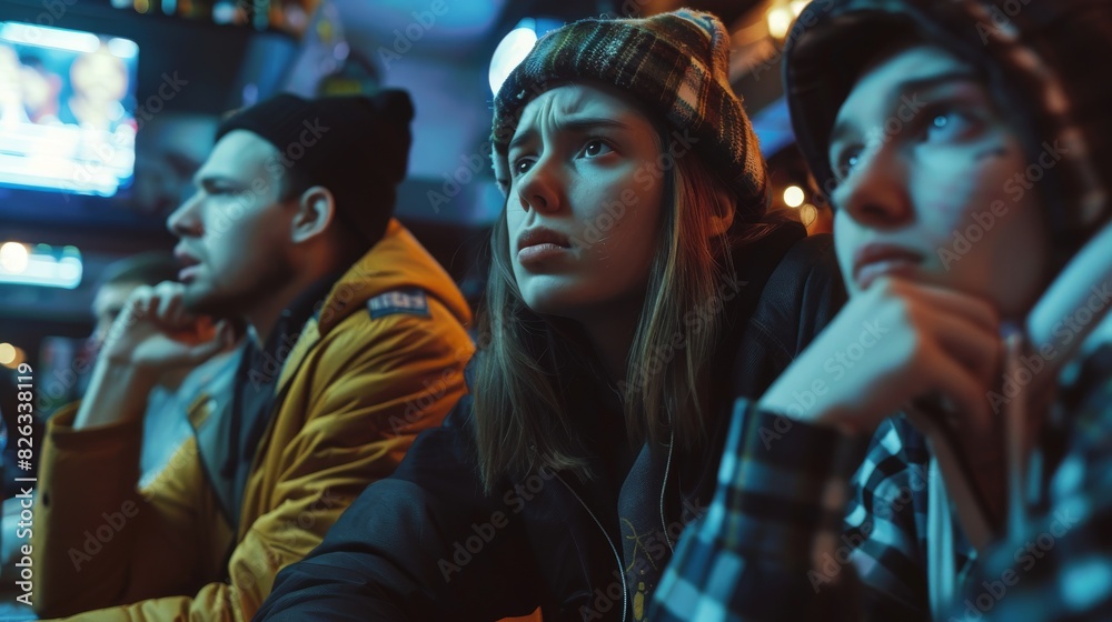 An unexpected tragic event unfolds on the TV suddenly. Young people are ...