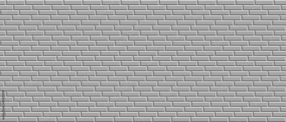 Grey brick wall pattern for kitchen and bathroom. Modern backdrop. Grey ...