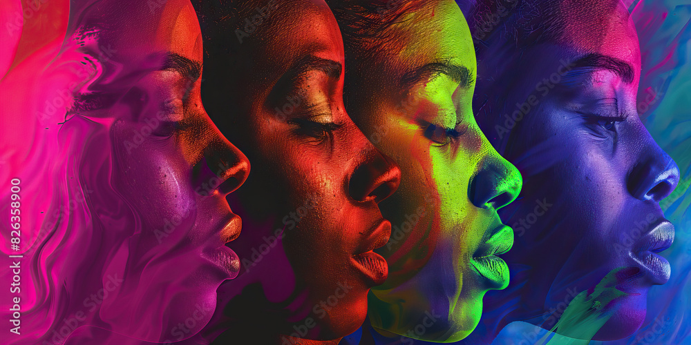 Intersectionality rainbow relationships with different people of gender ...