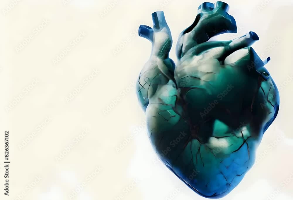 A realistic image of a human heart detailed and accurate Medical ...