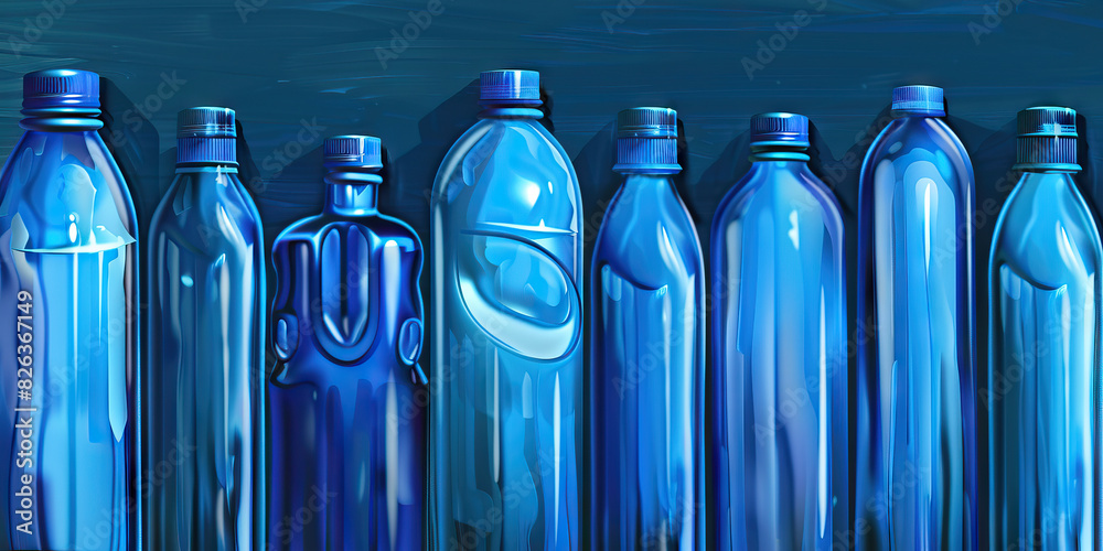 Slate Blue Plastic Bottles: Less common but used for some household ...