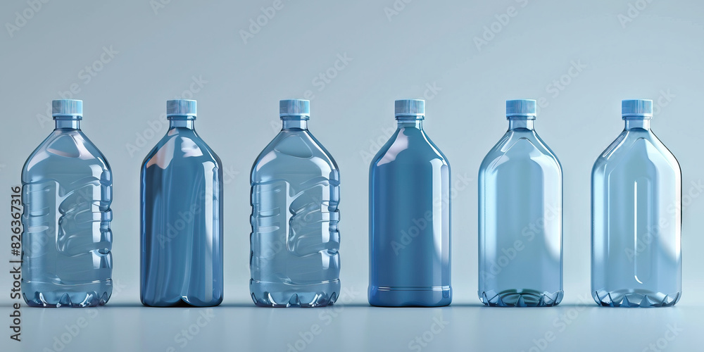 Slate Blue Plastic Bottles: Less common but used for some household cleaning products, slate ...