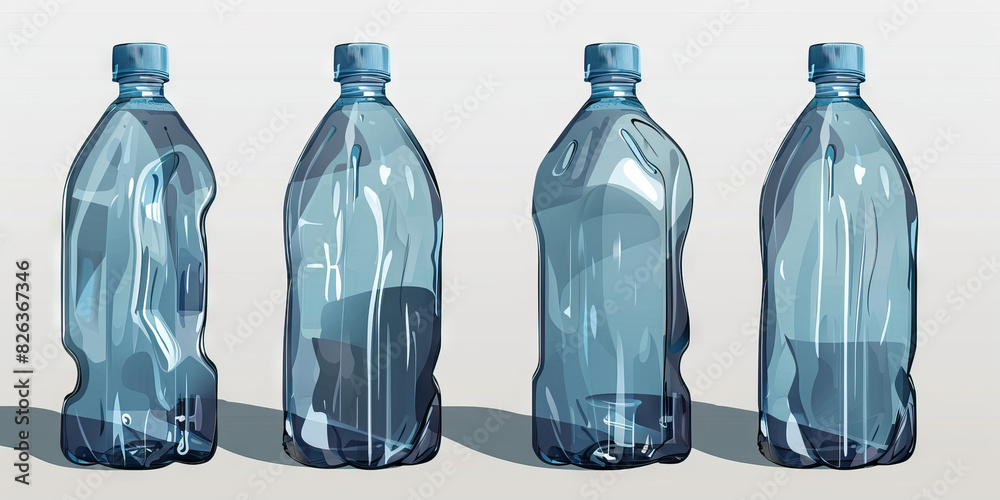 Slate Blue Plastic Bottles: Less common but used for some household ...