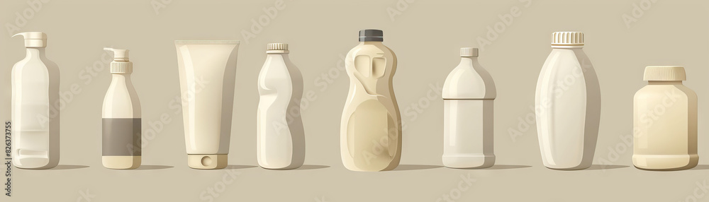 Ivory Plastic Bottles: Sometimes used for some personal care and ...