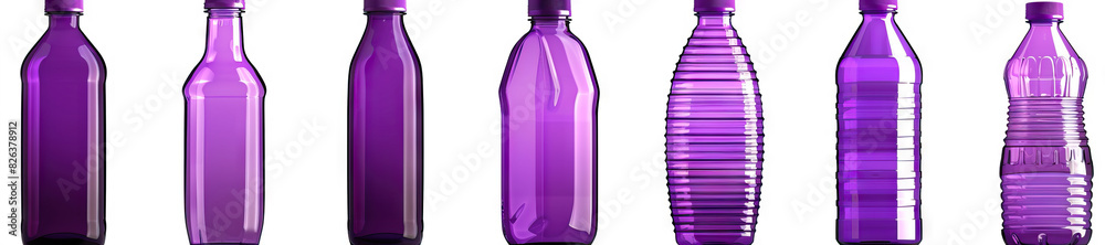 Purple Plastic Bottles: Less common but used for some personal care ...