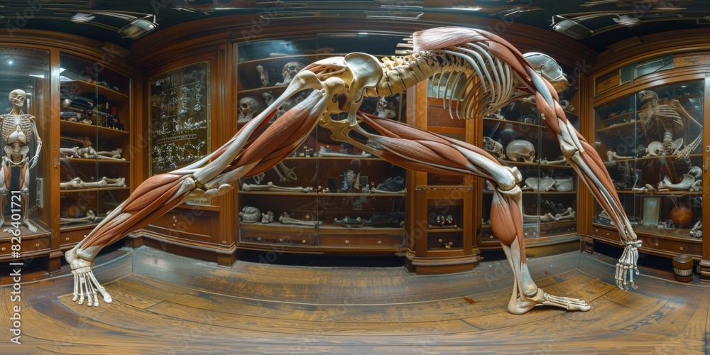 An immersive 360-degree panorama of the quadriceps and hamstrings ...