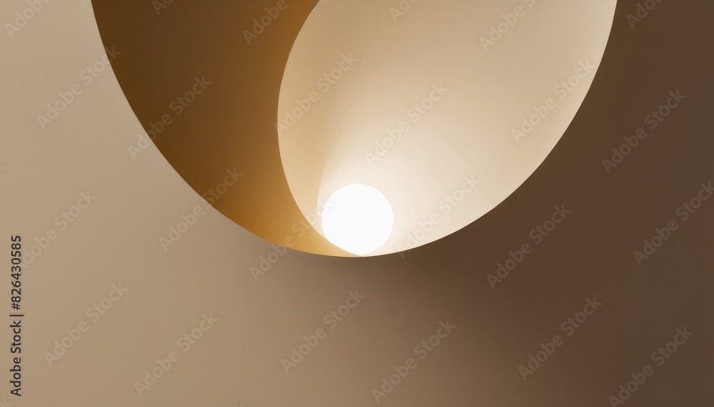 Minimalist interior design element featuring a single light bulb in a ...