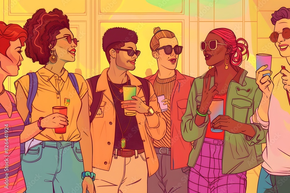 Queer history tours: Design a visual of queer history tours, showcasing ...