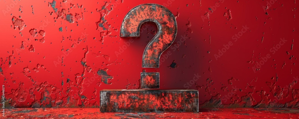 Grunge red question mark background Stock Illustration | Adobe Stock