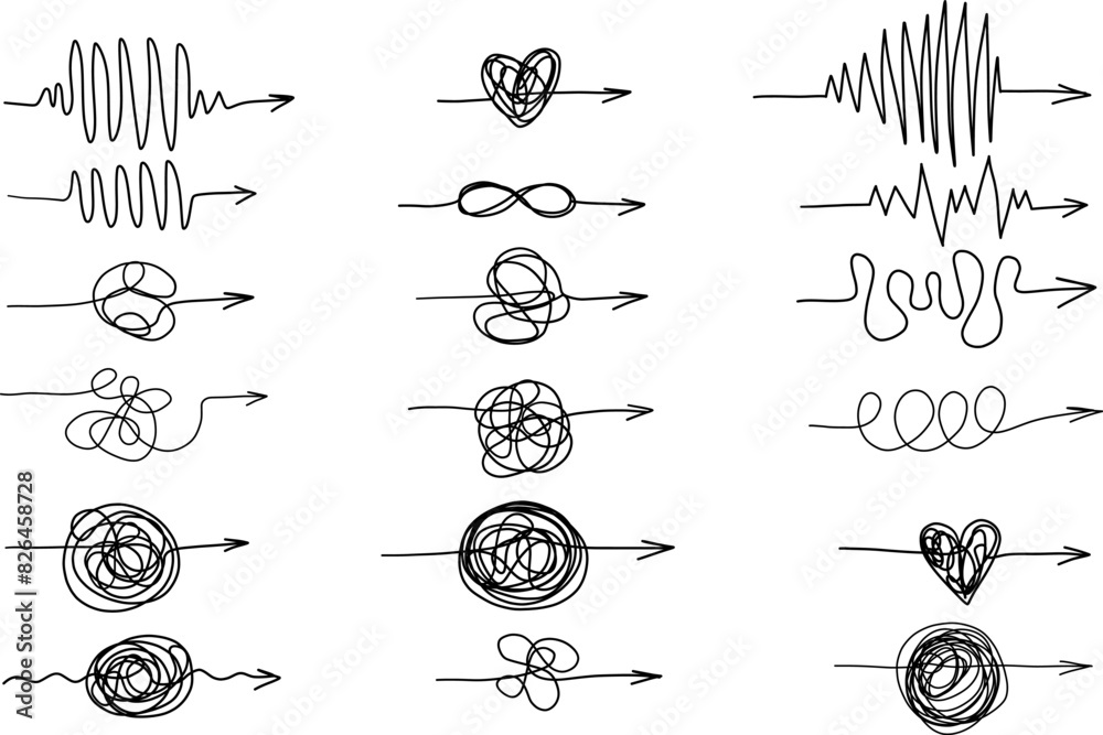 Tangled chaos concept problem solution infinity thread comic sketch ...