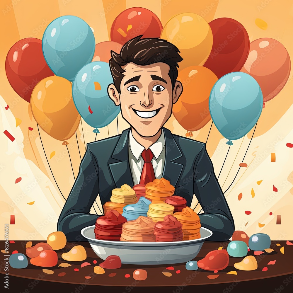 birthday backgrounds for men solid colors fun 4k flat vector ...