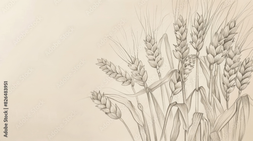 Biblical Illustration of Parable of Wheat and Weeds, Farmer Allows Both ...
