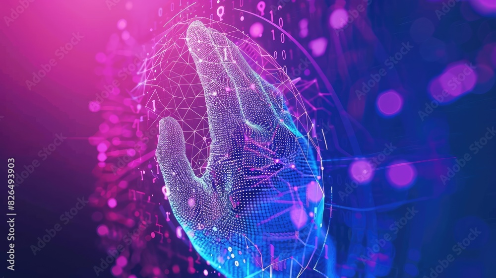 a dynamic digital background designed for technological operations, featuring neural networks ...