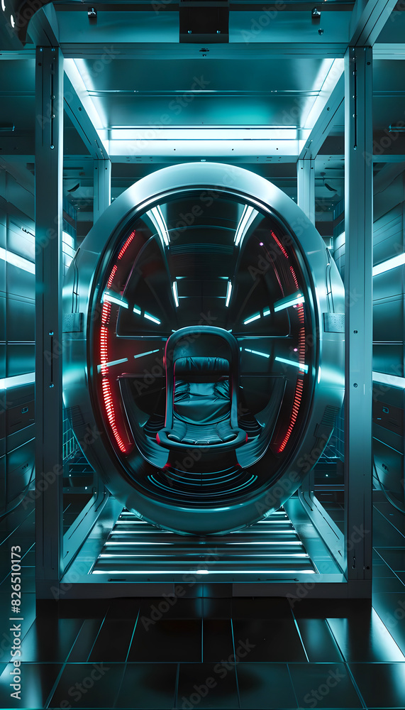 a poster for a sci-fi movie about a time machine. The poster should ...