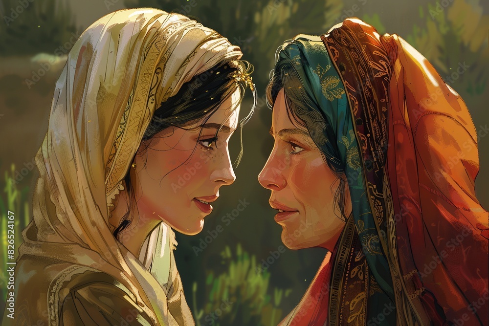Explore the captivating cartoon interpretation depicting Ruth's ...