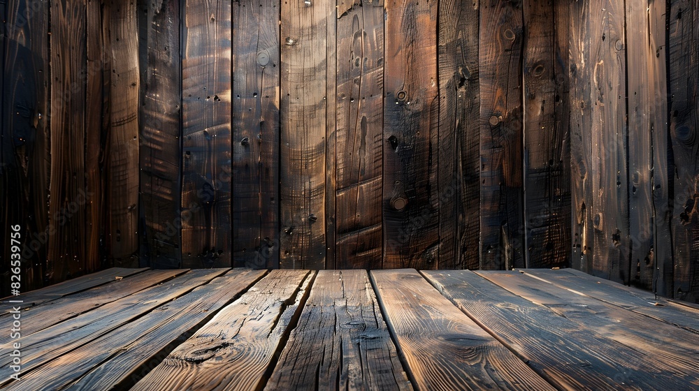 Warm Rustic Barn Wood Backdrop for Artisanal Product Presentation and ...