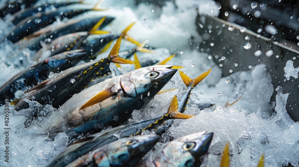 Measuring the temperature of mixed sized frozen Skipjack and Yellowfin ...