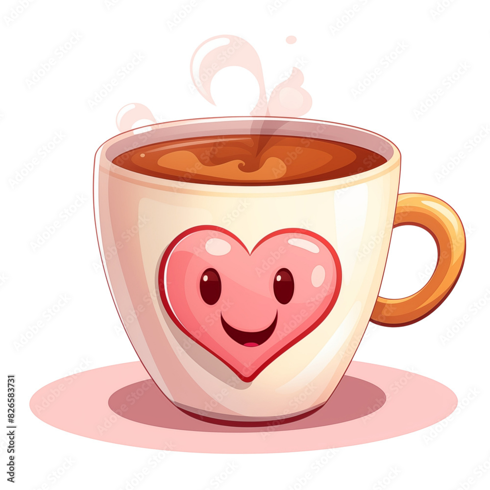 Whimsical cartoon illustration capturing the delight of savoring a ...