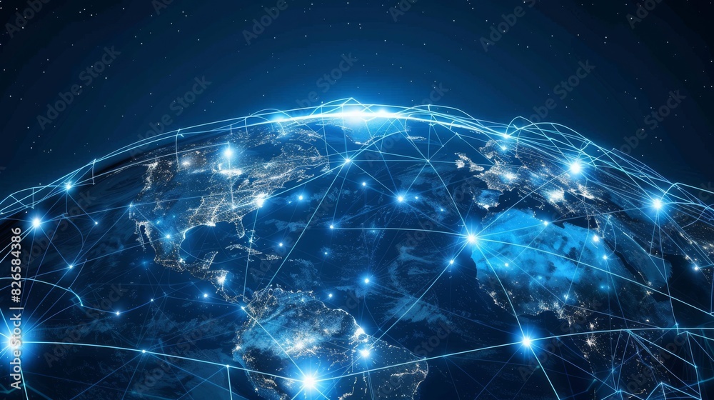 Global Iot Network Iot Devices And Connections Spread Globally Stock Illustration Adobe Stock