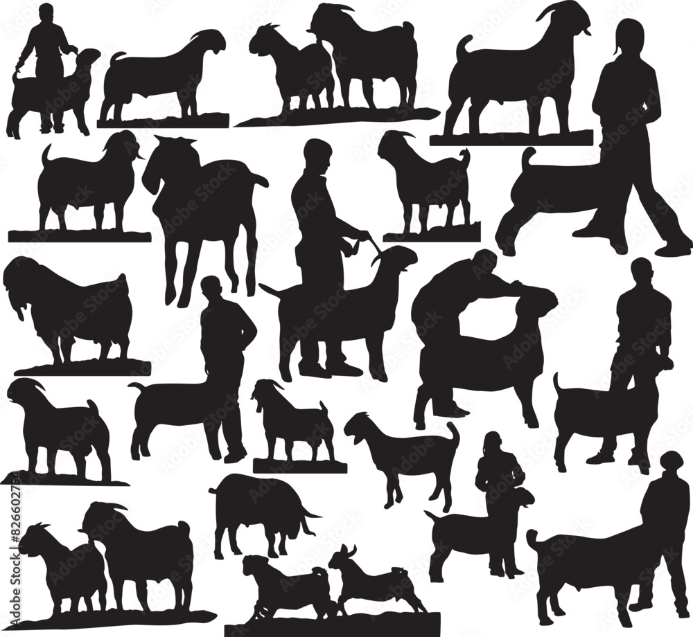 Print Market Goat Silhouette; Market Goat EPS; Show Goat EPS ...