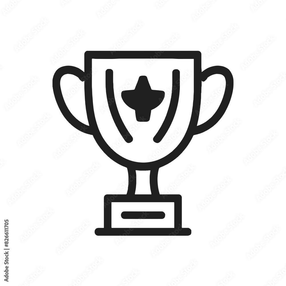 Transparent Background Trophy Icon Vector Illustration Trophy Icon Sign ...