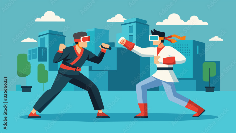 A simulation of a real life street fight where the user must react and ...