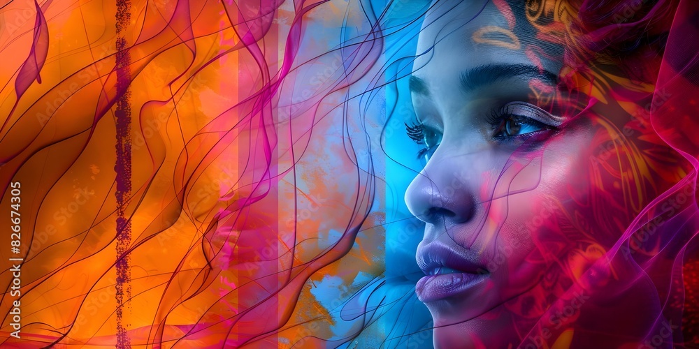 Artistic collage of vibrant visuals and empowering quotes celebrating ...