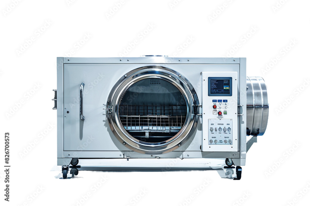 Isolated Autoclave with Control Panel on isolated white background. PNG ...