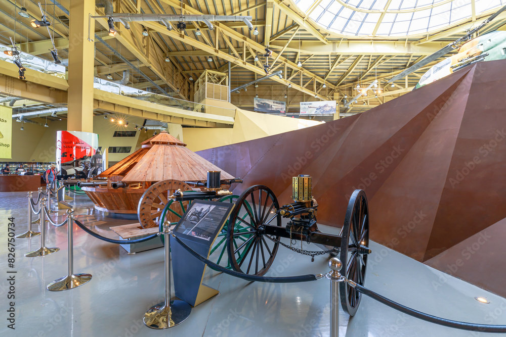 Royal Tank Museum, Amman, Jordan - May 4, 2024: Classic 1878 American ...