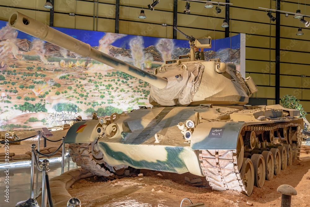 Royal Tank Museum, Amman, Jordan - May 4, 2024: M47 Patton, an iconic ...