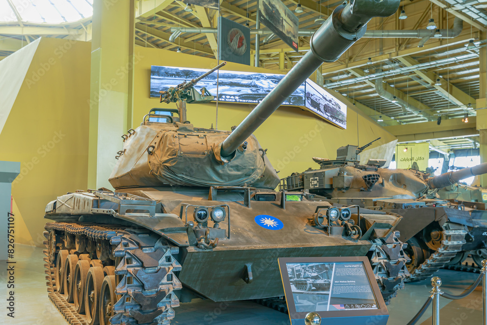 Royal Tank Museum, Amman, Jordan - May 4, 2024: American M41 Walker ...