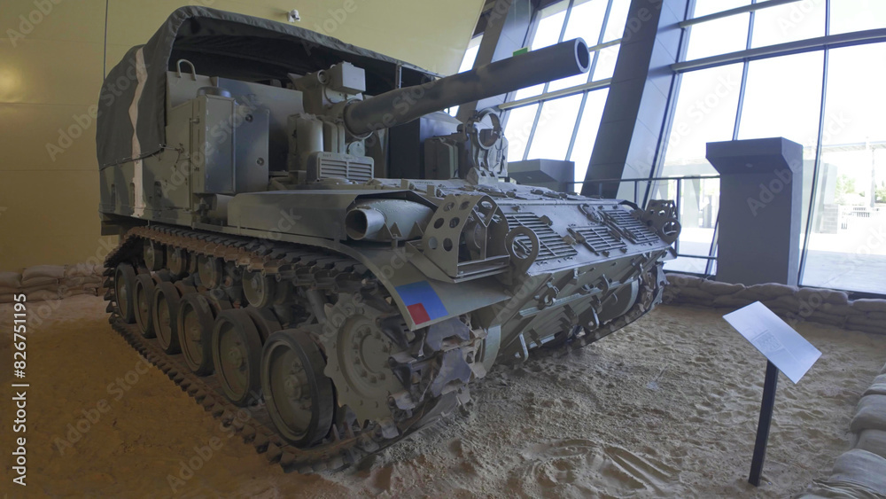 Royal Tank Museum, Amman, Jordan - May 4, 2024: Classic American M44 Self-propelled 155mm ...