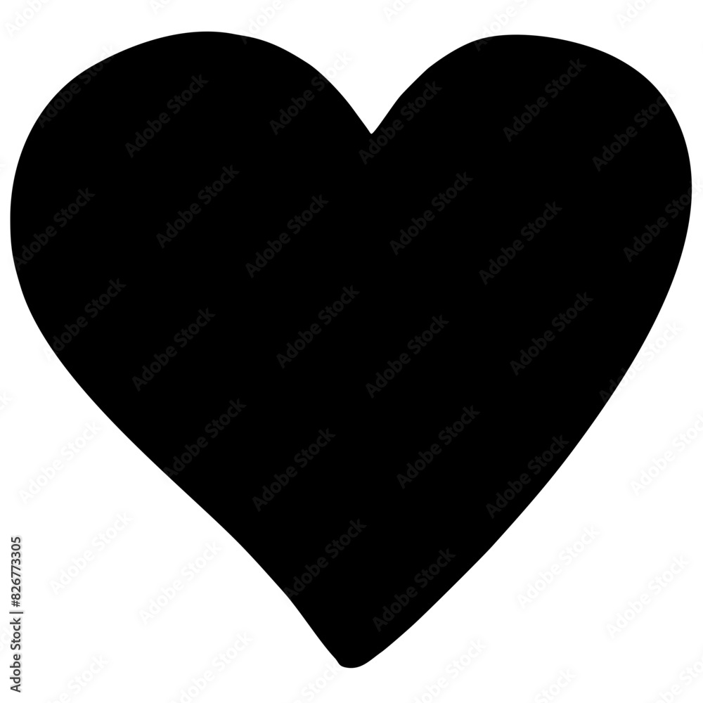 Heart SVG, Love SVG, Heart Hand Drawing, Valentine's Day svg, Doodle ...
