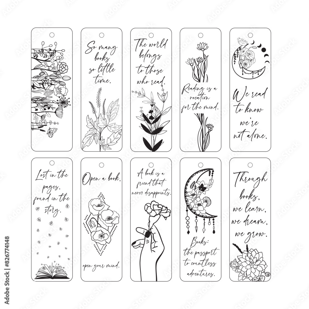 Bookmark Bundle, Bookmark SVG, Bookmark Laser Cut, Laser Cut Files ...