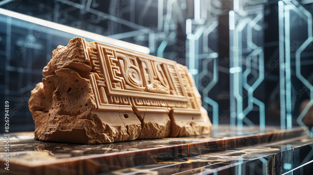 Reviving History: 3D Printed Replica of Iconic Artifact Stock ...