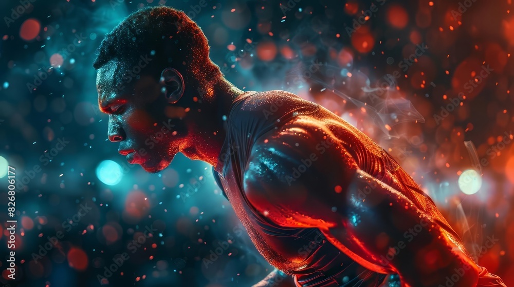 Athlete with intense back pain injury, struggling on the field ...