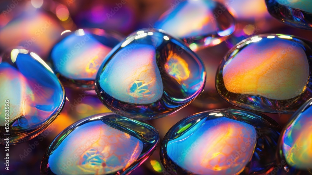 Opal texture background. Opal Gemstone. iridescent colorful opal stone ...